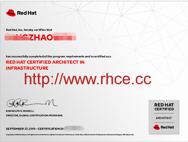 2019-9月 RHCA考试 rhce|rhce9.0|rhce8|rhca|rhce认证|rhca认证|cka认证|cka考试|cka认证 ...